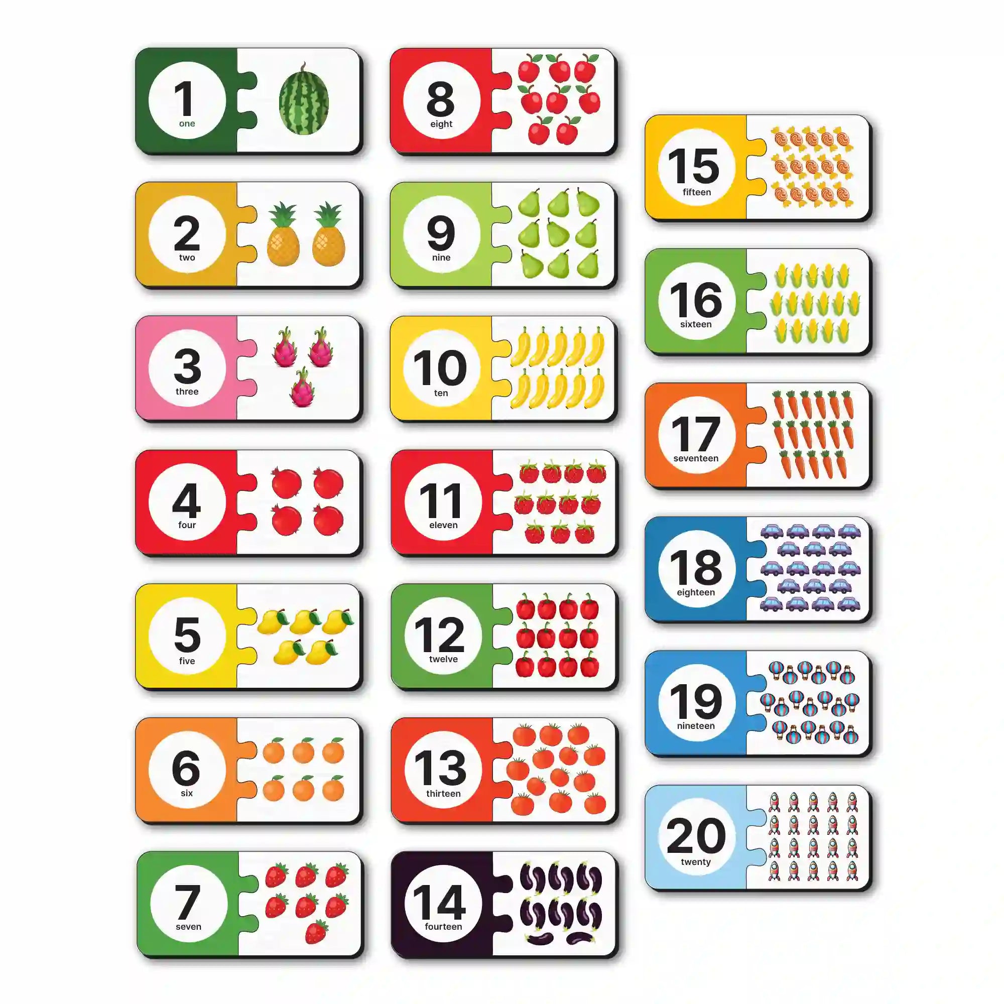 1-20 Number Matching Puzzle 3+ Years – YaY Play